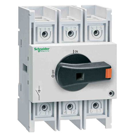 Vls3p125r2 Schneider Electric 3p Pole Din Rail Isolator Switch 125a Maximum Current 55kw