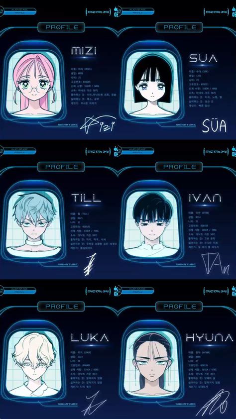 Profiles Alien Stage Members Alien Stage Character Names Alien