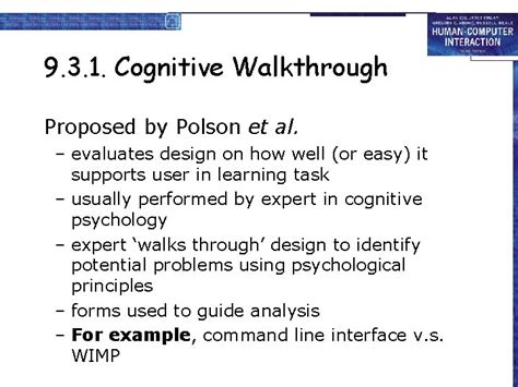 Chapter 9 Hci Evaluation Techniques Evaluation Techniques Evaluation