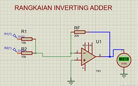 Laporan Akhir Adder Inverting Amplifier