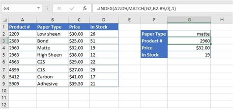 what is index match in excel goskills