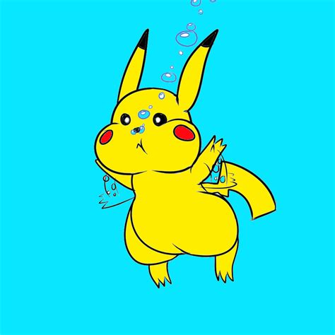 Pikachu Underwater Puffy Cheeks By Crt2mtsu1 On Deviantart