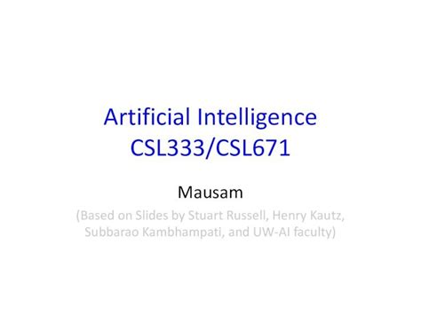 Pdf Artificial Intelligence Cse 473 Dokumentips