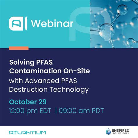 Atlantium Technologies On Linkedin Pfas Webinar Webinar Atlantium Pfas Pfasmanagement