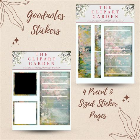 Goodnotes Watercolor Landscape Stickers