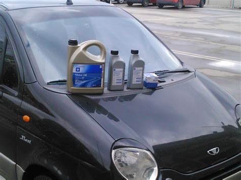 Змена масла в двигателе и КПП — Daewoo Matiz (M100/M150), 1 л, 2010 ...