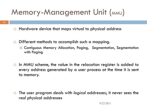 Address Binding Scheme PPT