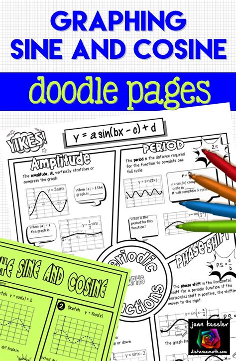 Sine And Cosine Graphs And Transformations Fun Notes Doodle Pages