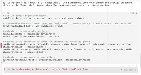 Error In Eval Predvars Data Env Object Bmi Stand Not Found General Posit Community