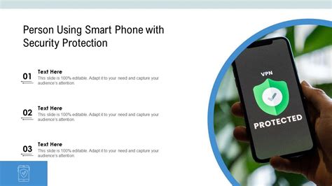 Person Using Smart Phone With Security Protection Ppt Portfolio Templates P