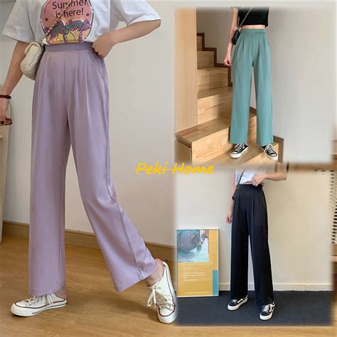 New กางเกงขายาวใส่ทำงาน ใส่เที่ยว กางเกงขายาวทรงหลวมสีพื้น มีไซต์ให้เลือก รุ่น Ck 1685 Peki