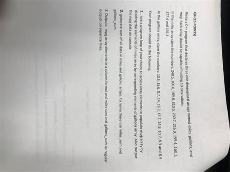 Solved 4 15 Points Write A C Program That Declares Three