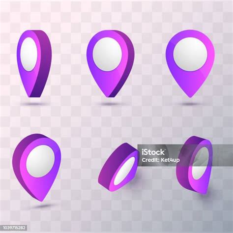 고립 된 대 한 포인터입니다 네비게이션 지도 포인터 아이콘 세트 0명에 대한 스톡 벡터 아트 및 기타 이미지 0명 가리키기