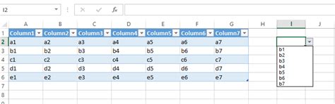 Excel Reference The Second Row In Named Table For Data Validation