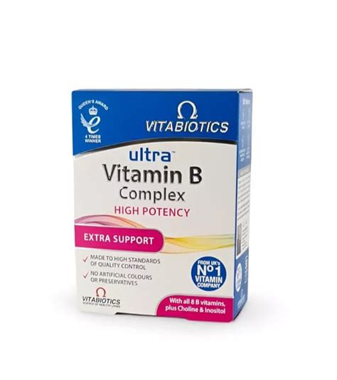 Vitabiotics Ultra Vit B Complex High Potency Extra Support 60 Tablets