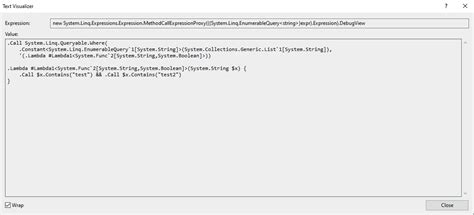 missing apostrophe in string display of queryable expression · issue 80069 · dotnet runtime