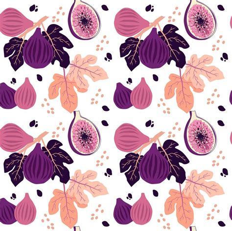 Fig Vector Pattern 13427357 Vector Art At Vecteezy