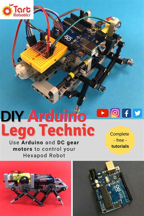 Hexapod Robot With Lego Arduino And 3D Printed Part