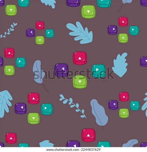 Computer Keyboard Background Seamless Abstract Vector Stock Vector Royalty Free 2244837629