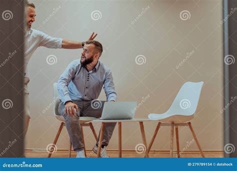 Programmers Have Fun On A Break From Work While Working Together To Solve Various Programming