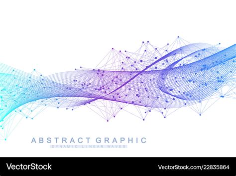 Abstract Background With A Colored Dynamic Vector Image