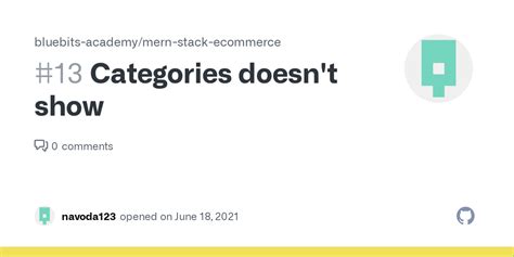 Categories Doesn T Show Issue Bluebits Academy Mern Stack Ecommerce GitHub