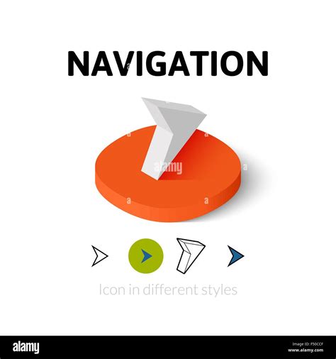 Navigation Icon In Different Style Stock Vector Image And Art Alamy
