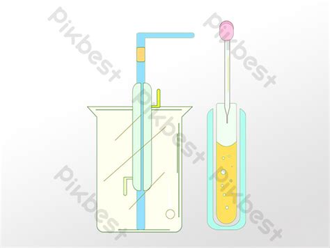 손으로 그린 실험실 실험기구 화학 비커 그림 일러스트 Png Psd 무료 다운로드 Pikbest