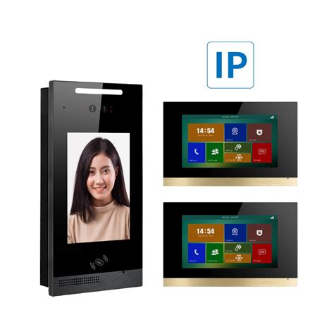 intercom tuya video door phone tcp ip video intercom doorbell system for apartment with face