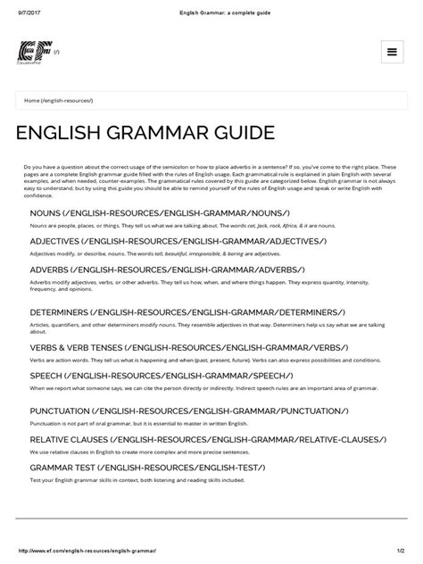 English Grammar A Complete Guide English Grammar English Language