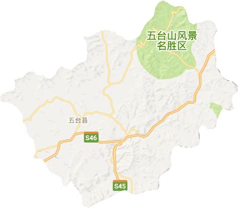 五台县高清电子地图