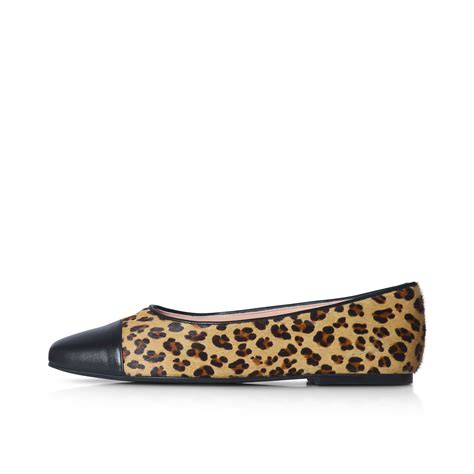 Hepburn Wide Width Ballet Flats Leopard Print Sargasso And Grey Us