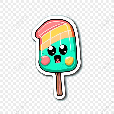 아이스크림 팝 스티커 클립 아트 벡터상표 Png 일러스트 무료 다운로드 Lovepik