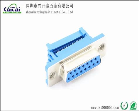 Idc Db15p 2 54mm Pitch D Sub 15 Pin Male Connector Cable Flat Ribbon Idc Type