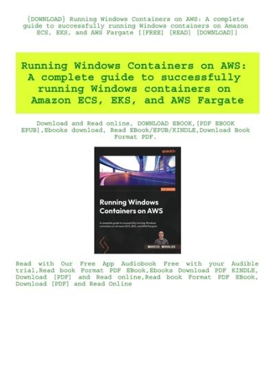 {download} running windows containers on aws a complete guide to successfully running windows