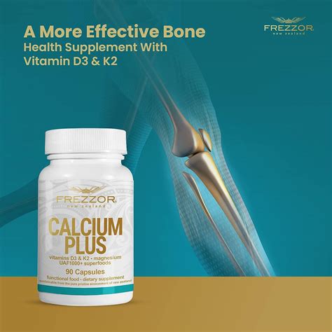 Frezzor Calcium Plus 90 Capsules New Zealand Raw Calcium Supplement