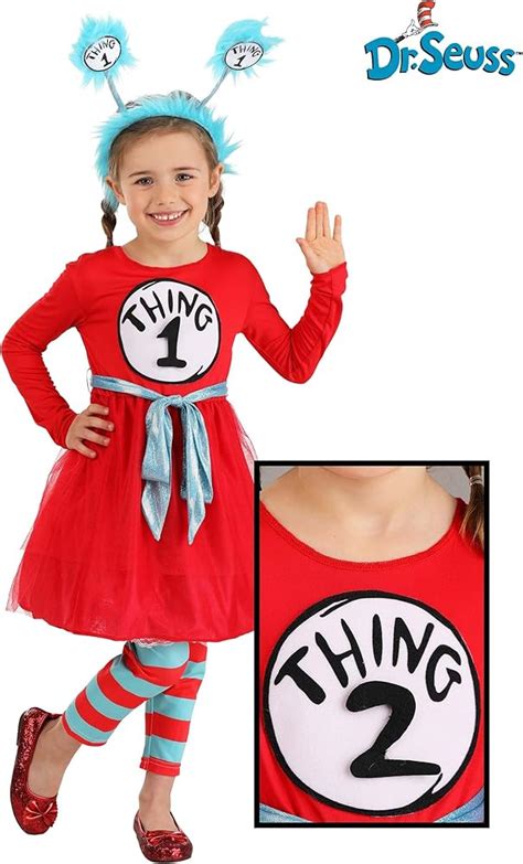 Thing 1 And Thing 2 Girl Costumes Womens Dr Seuss Thing 1 Emblem