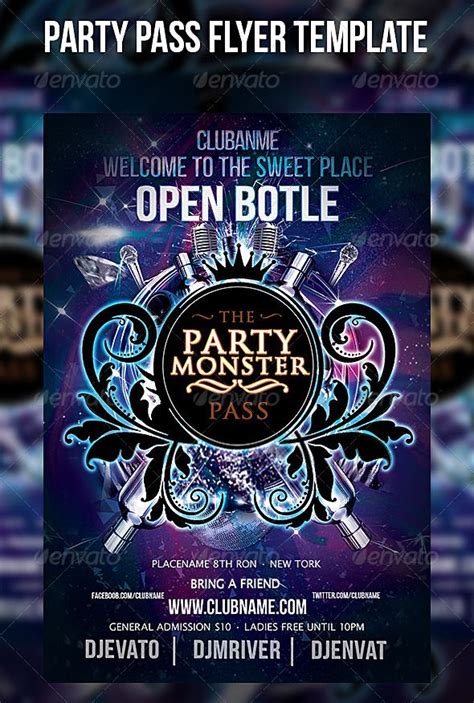 Party Pass Flyer Template