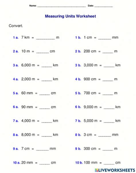 50 Converting Metric Units Worksheets For 7th Year On Quizizz