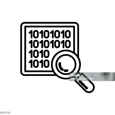Binary Analysis Icon In Vector Logotype Stock Illustration Download