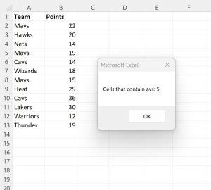 VBA How To Count Cells With Specific Text