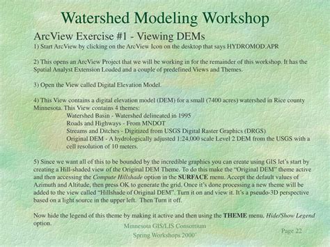 Ppt Watershed Modeling Using Arcview Powerpoint Presentation Free
