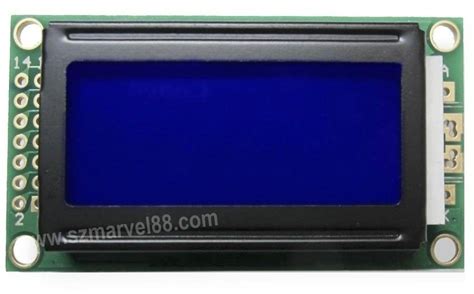 M0802b B50802 Character Dot Matrix Lcm Lcd Modulestn Blue5v Marvel China Manufacturer