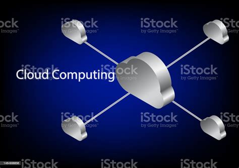 그래픽 벡터 클라우드 컴퓨팅 개념 파란색 그라데이션 배경으로 온라인 네트워크 연결 데이터 전송을 위한 클라우드 기호 0명에 대한 스톡 벡터 아트 및 기타 이미지 Istock