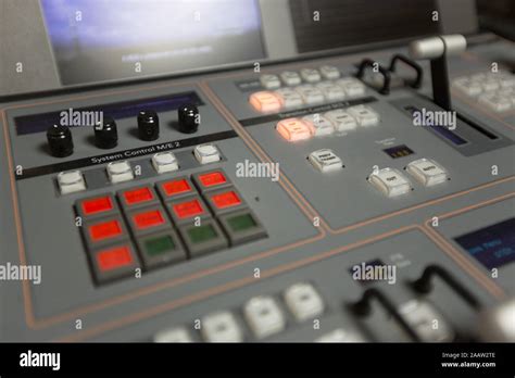 Broadcast Studio Video And Audio Switcher Mixer Stock Photo Alamy