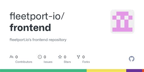 Github Fleetport Iofrontend S Frontend Repository
