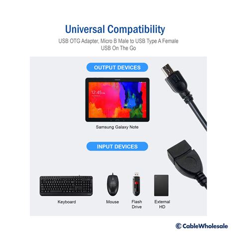 Usb Otg Adapter Usb On The Go Micro B To Usb Type A Female 5 Plus 2