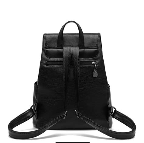 Badu Bg Дамска ежедневна раница от еко кожа с преден джоб и цип Badu Bg