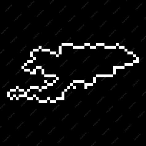 키르기스스탄 벡터 그림의 픽셀 지도 프리미엄 벡터