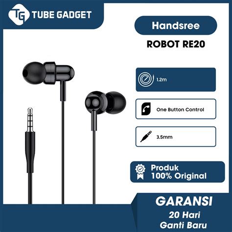 Jual Headset Robot Re Wired Headset Earphone Bass Android Iphone Original Instan Same Day